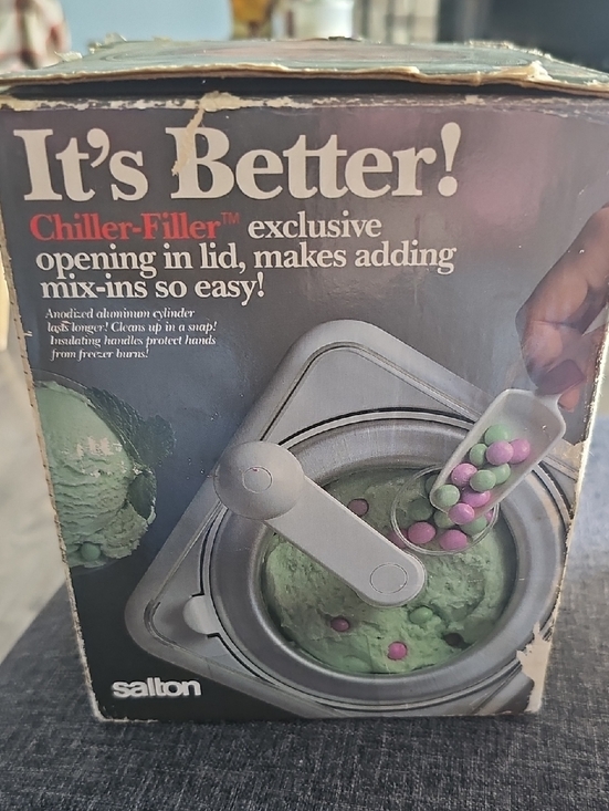 Salton | Kitchen | Ice Cream Maker Chiller Filler Vintage Salton Home ...
